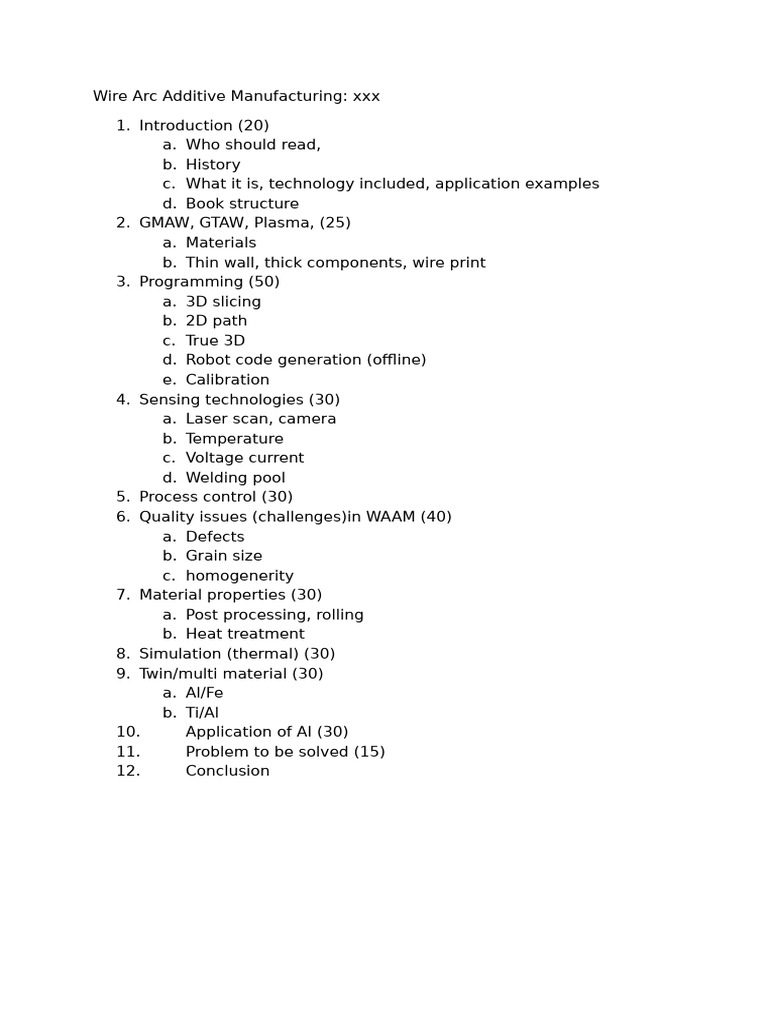 BOOK Wire Arc Additive Manufacturing | PDF