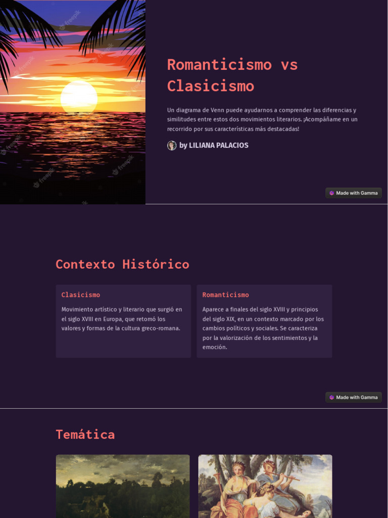 Romanticismo-vs-Clasicismo | PDF | Clasicismo | Romanticismo