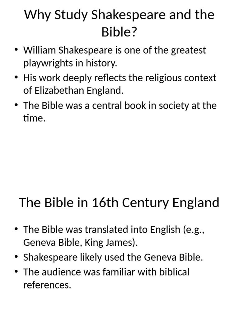 Biblical References Shakespeare Illustrated | PDF