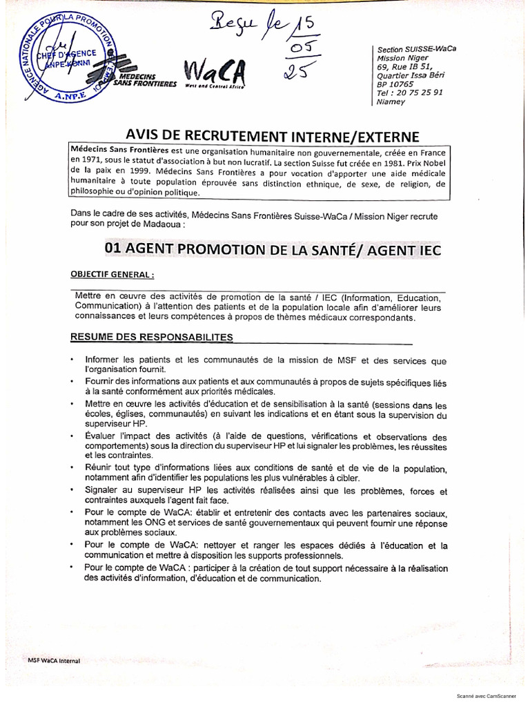 MSF Waca - 250516 - 114437 | PDF