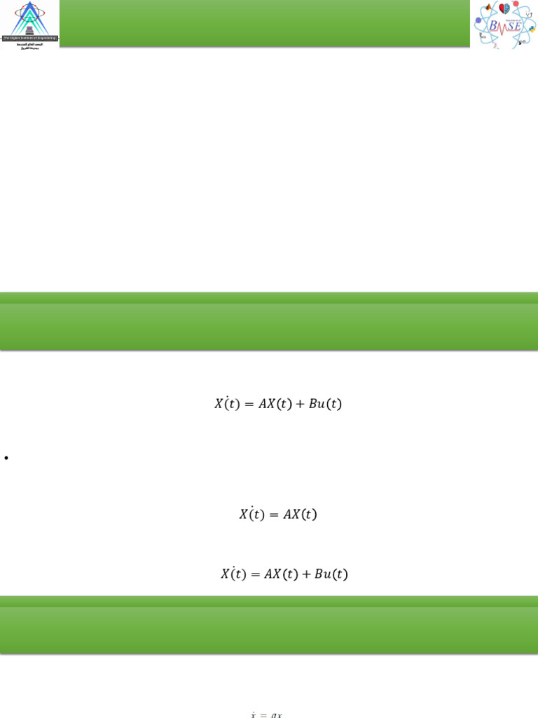 Lecture 5 State Transition Matrix Homogeneous State Equations Pdf Equations Matrix
