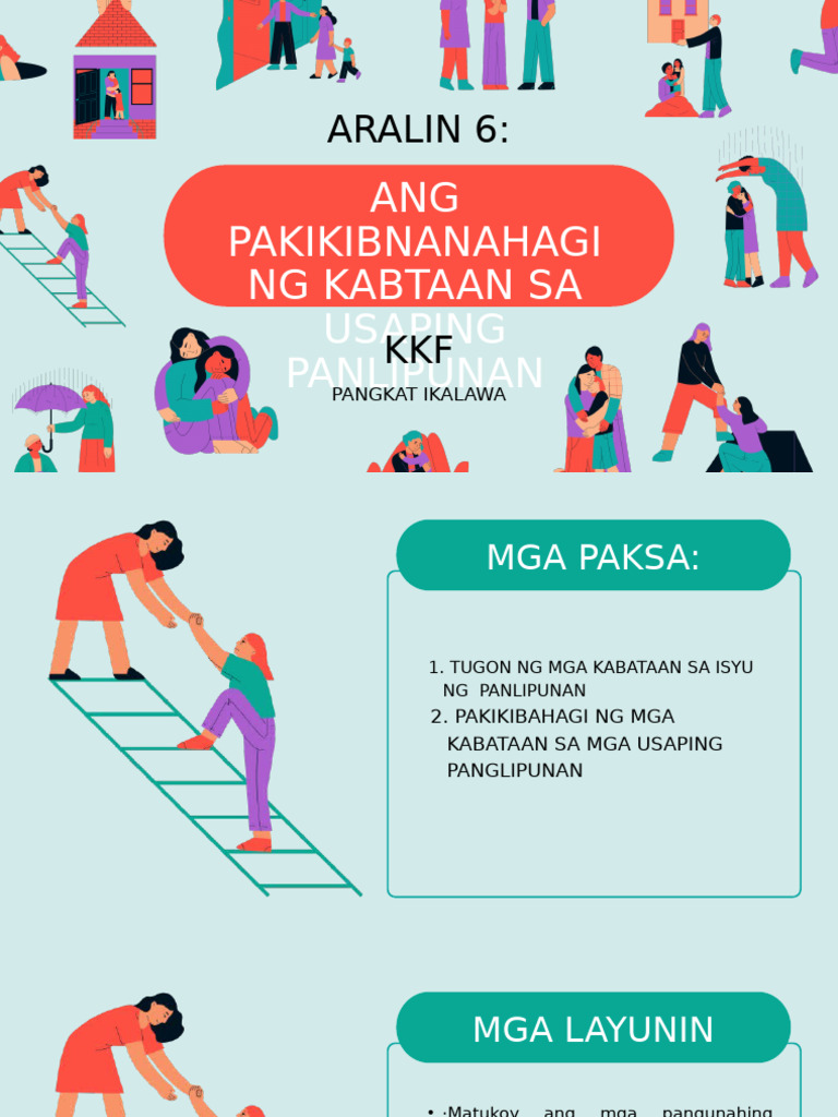 BSIT 1D - Aralin 6 Ang Pakikibahagi NG Kabataan Sa Usaping Panlipunan-Pangkat Dalawa | PDF