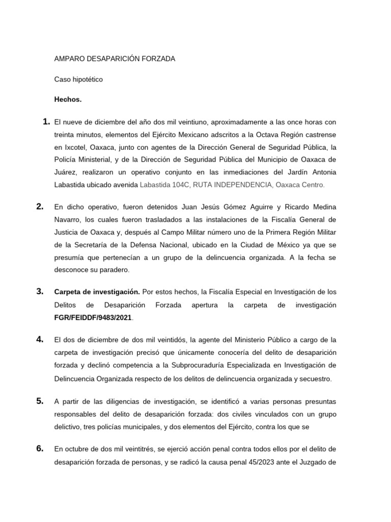 Caso Hipotético DF1 | PDF | Apelación | Presunción de inocencia