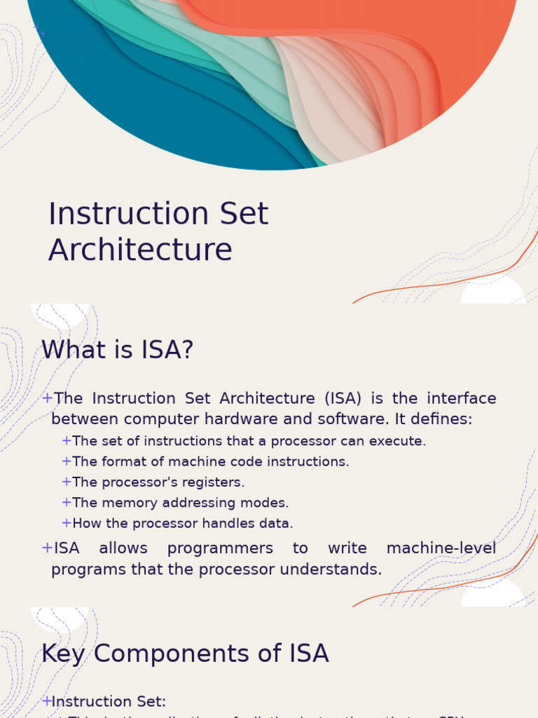 4 Instruction Set Architecture | PDF | Central Processing Unit | Computer Architecture