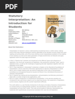 Statutory Interpretation: An Introduction For Students (Ebook) | PDF ...
