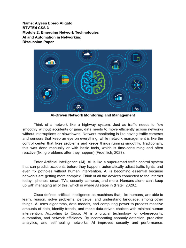 AI-Driven Network Monitoring and Management | PDF | Artificial Intelligence | Intelligence (AI ...