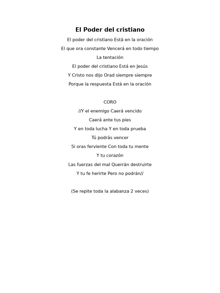 El Poder Del Cristiano | PDF