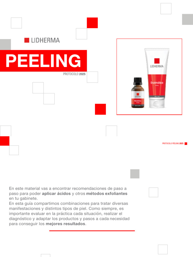 Cuadernillo Protocolos Peeling | PDF | Protector solar | Piel
