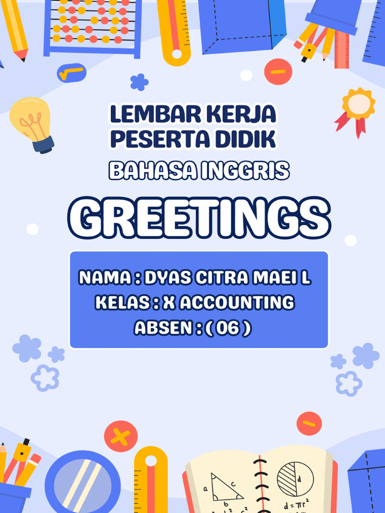 6. COVER LKPD GREETINGS DYAS | PDF
