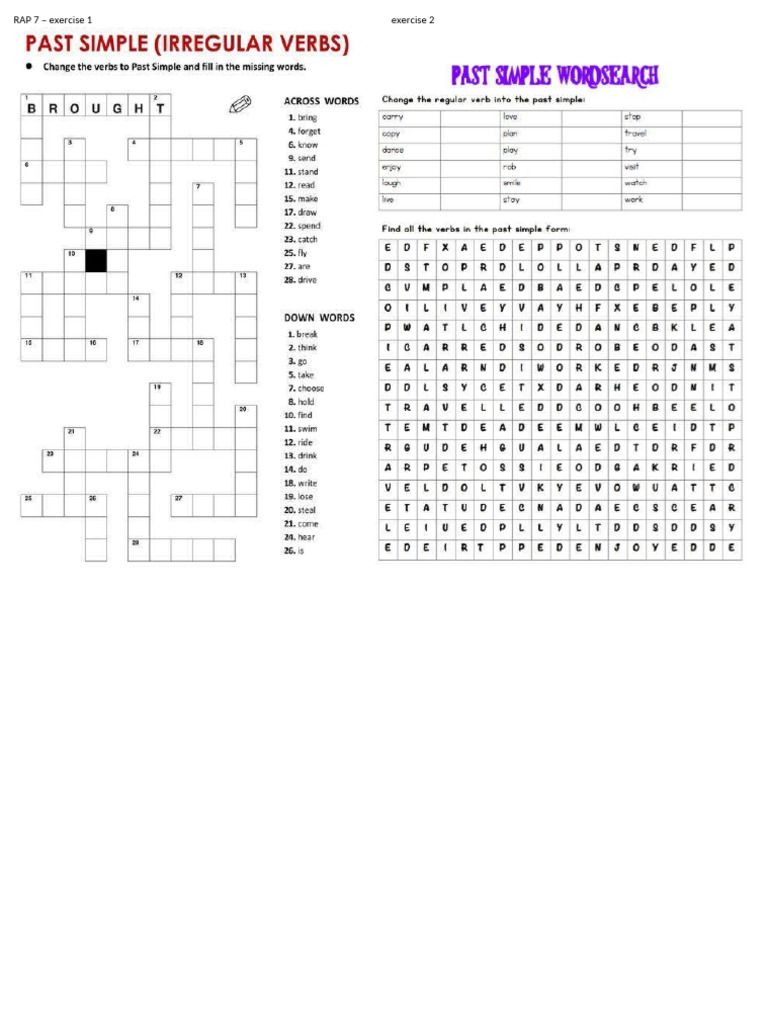 Worksheets Rap 7 | PDF