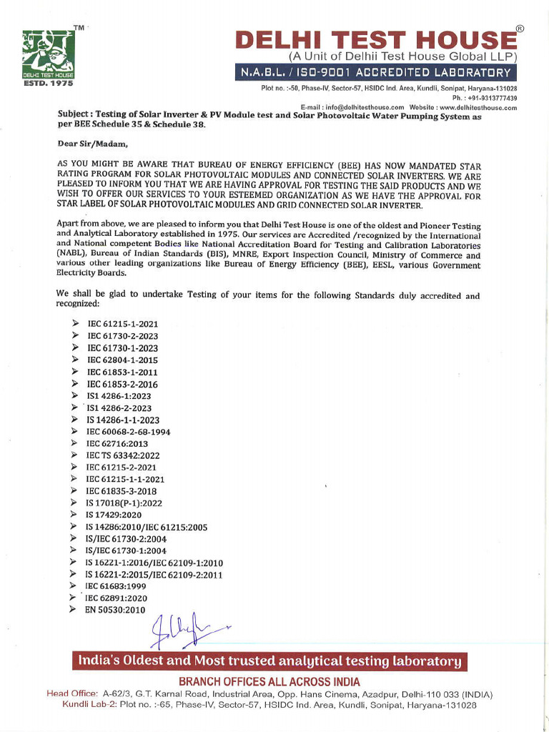 Introductory Letter For Solar. | PDF