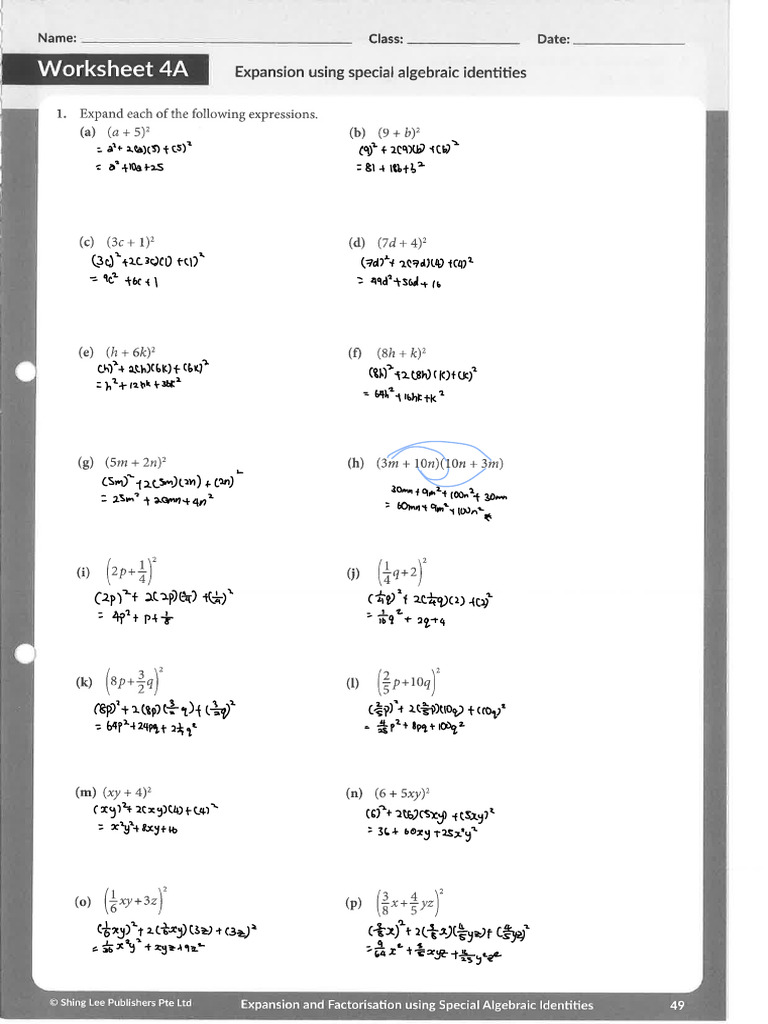 Worksheet 4A | PDF