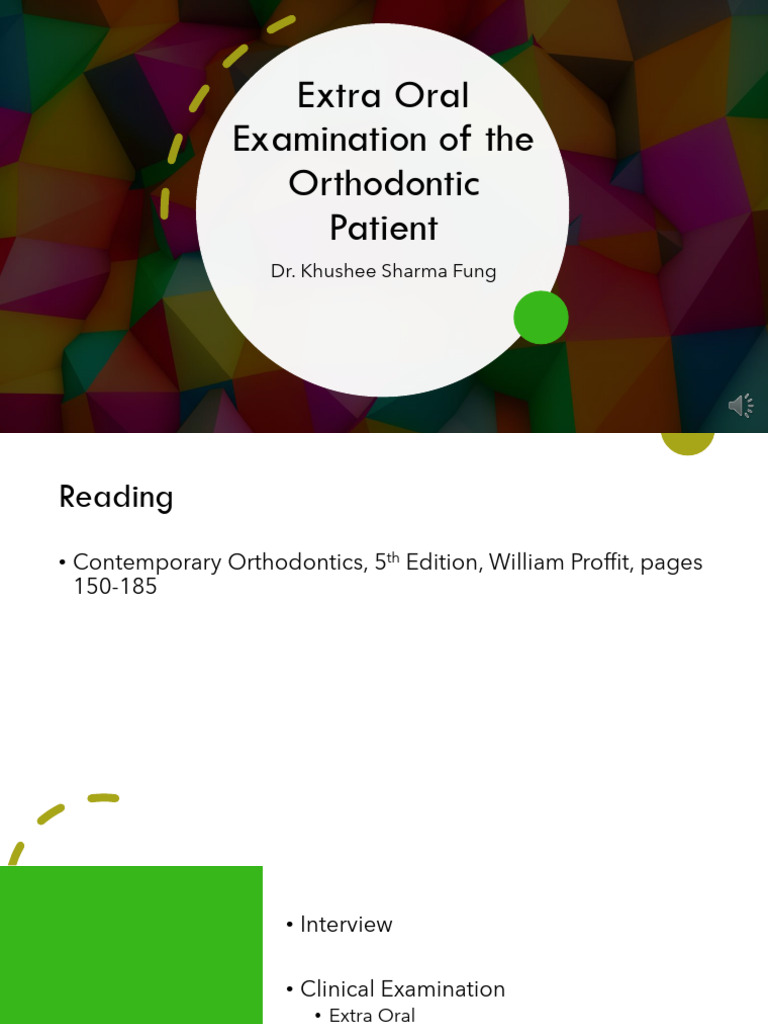 Extra Oral Examination | PDF | Dentistry Branches