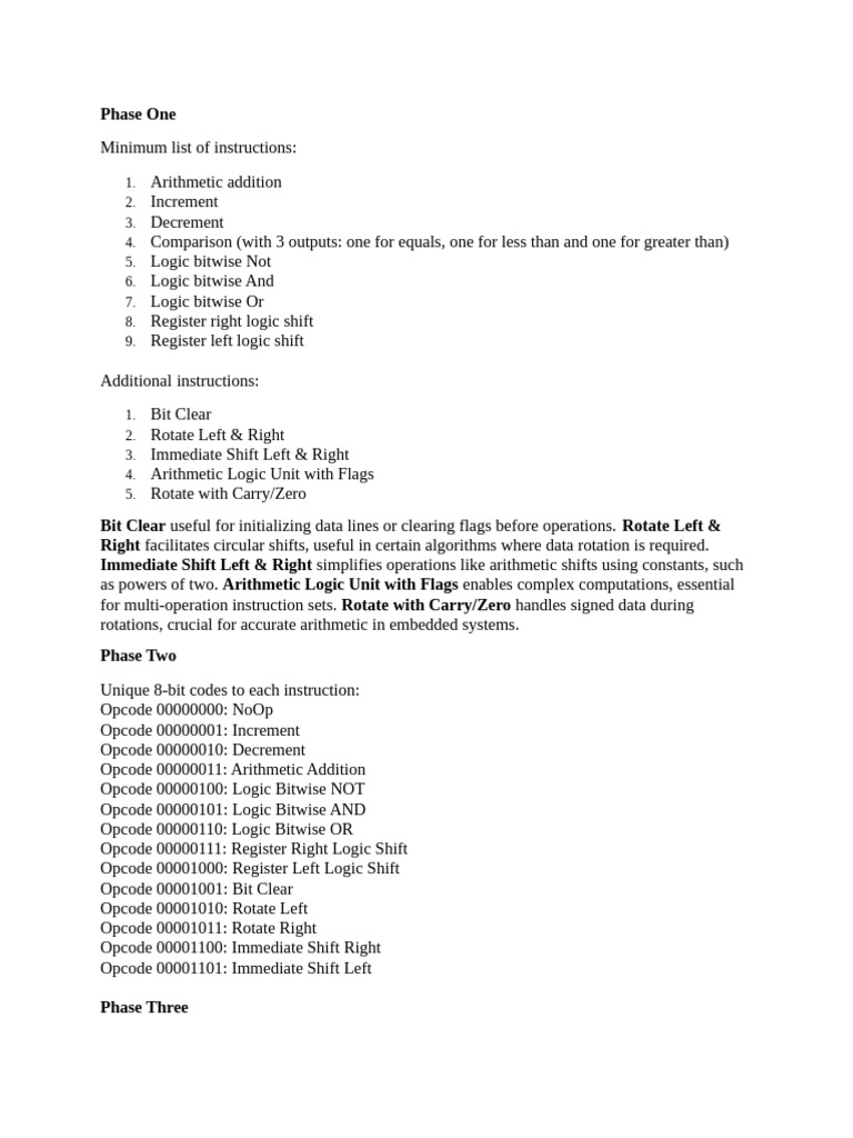 CS 306 Creating A Simple ALU | PDF