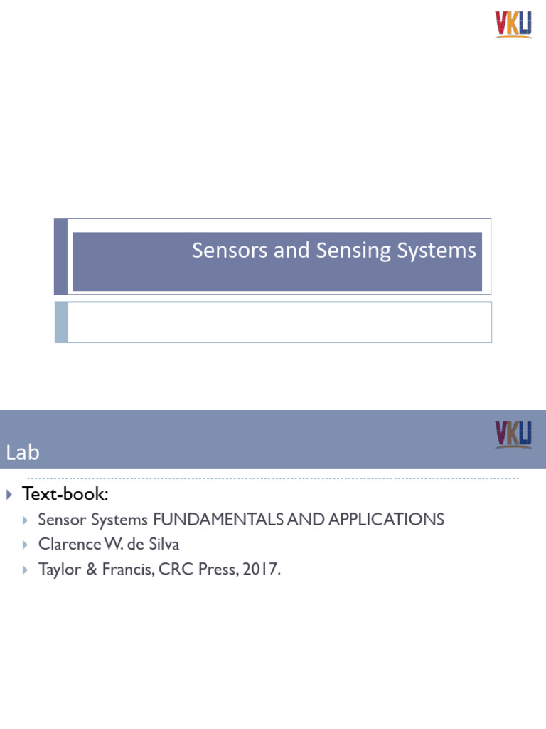 Overview of Sensors and Sensing Systems | PDF | Sensor | Analog To ...