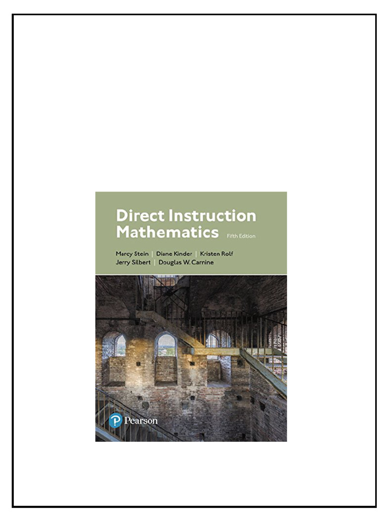 Direct Instruction Mathematics 5th Edition Stein Marcy Kinder PDF ...