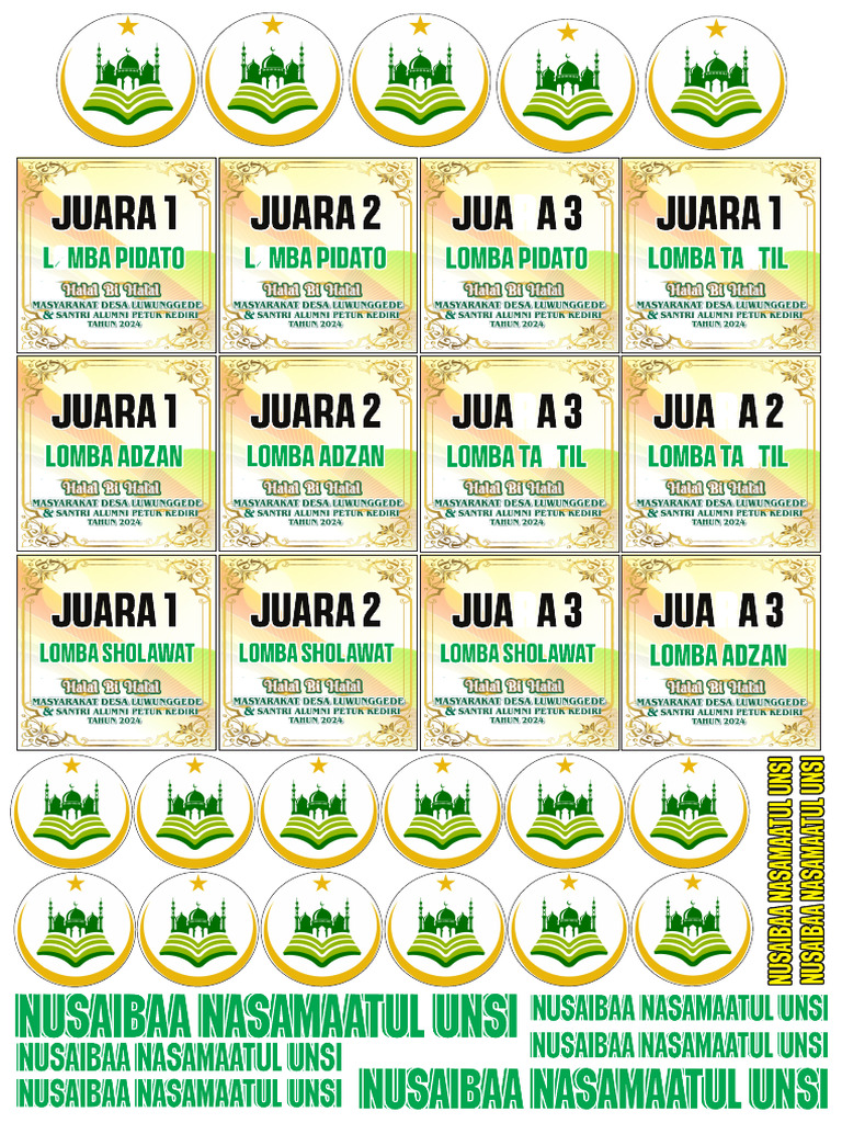 Label Piala 1 LBR | PDF
