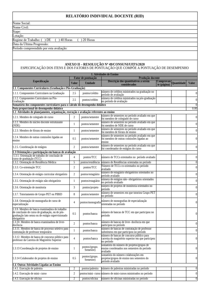 Modelo-RID-Anexo-II-Resolucao-49_CONSUNI-Tabela-de-Atividades | PDF ...
