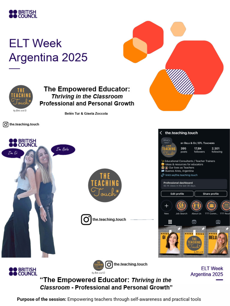 Belu & Gi - PPT Template ELT 2025 | PDF | Reflective Practice | Social Psychology