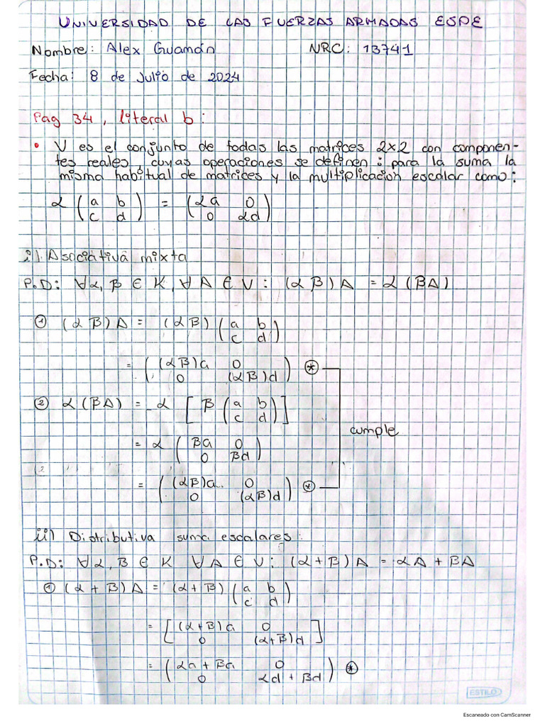 Actividad 2 P2 Álgebra Lineal | PDF