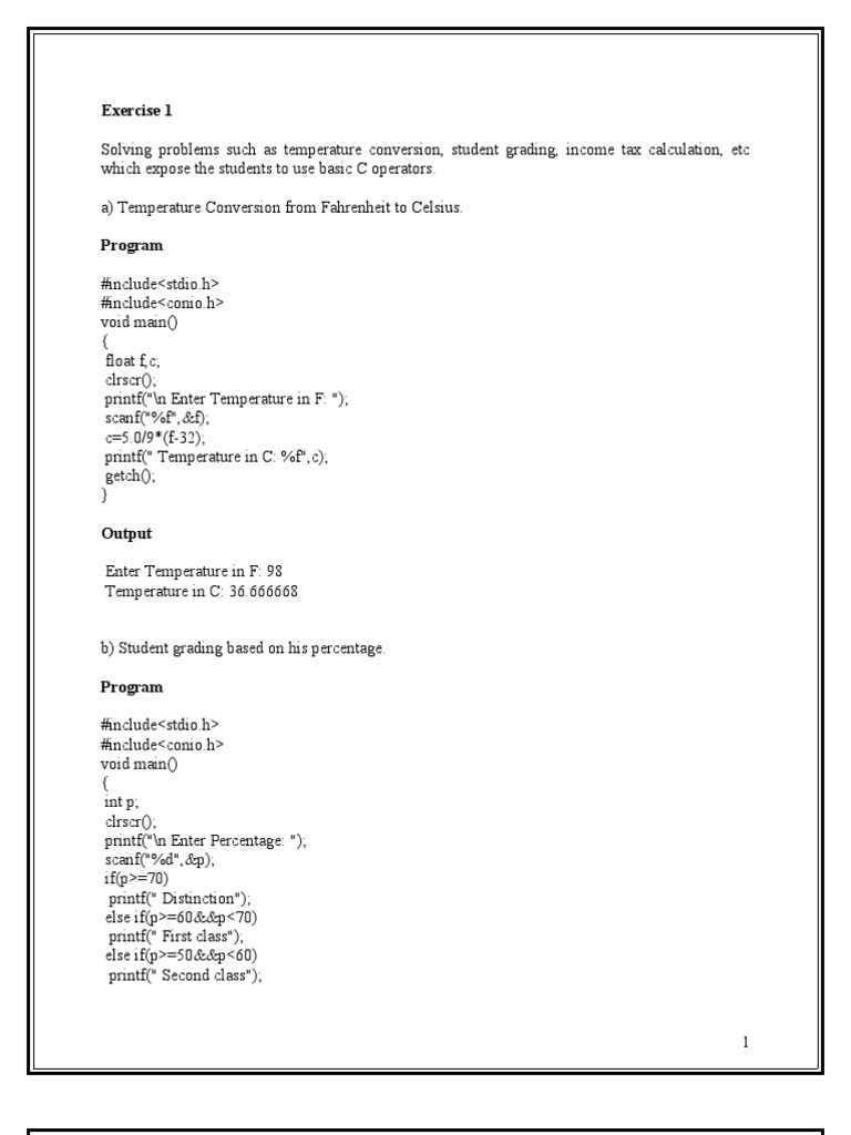 C Programming Lab Programs Pdf Matrix Mathematics Computer Programming
