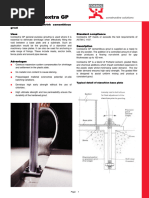 Conbextra HF Grout Technical Data Sheet | PDF | Concrete | Industrial Processes