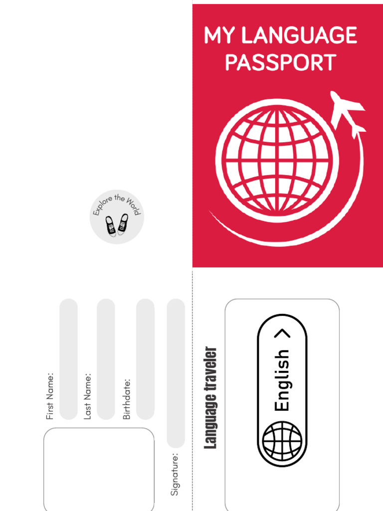 My Language Passport: English Journey | PDF