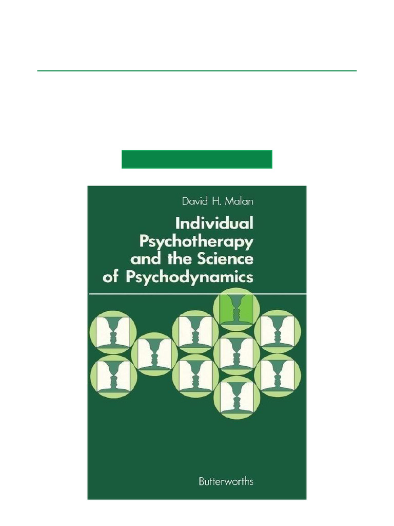 Explore Individual Psychotherapy and The Science of Psychodynamics ...