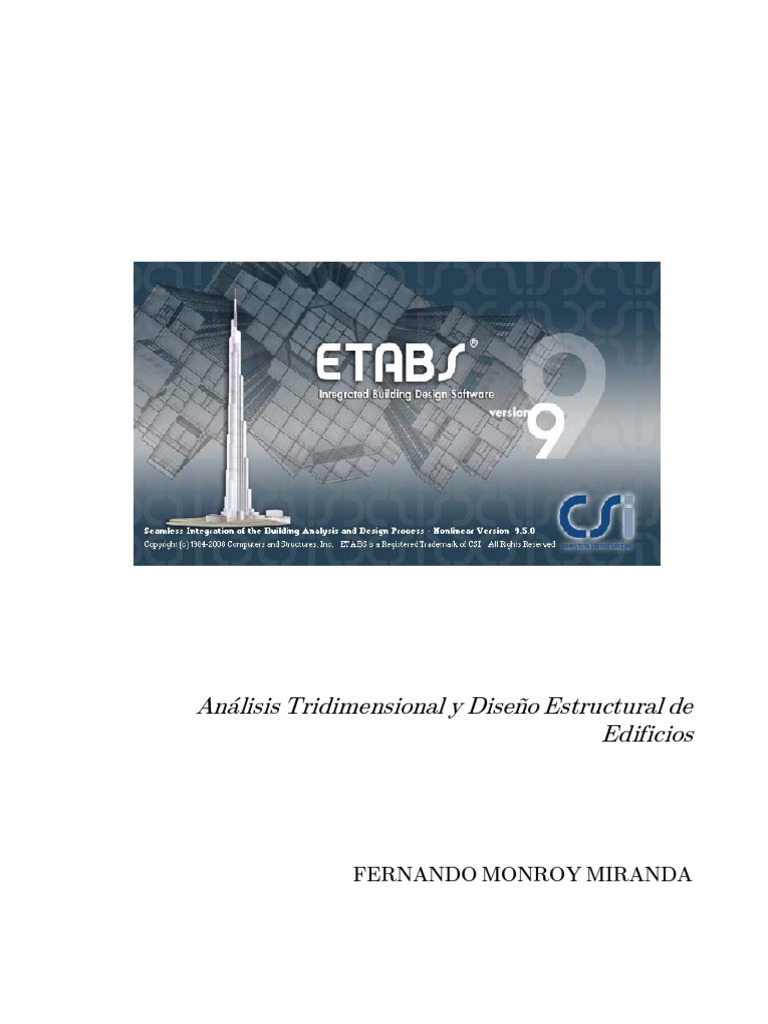 Instructivo ETABS | PDF | Botón (Computación) | Programa de computadora