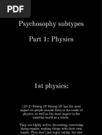 Typology Correlations Summarized | PDF | Personality Type | Psychology