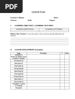 CBC Lesson Plan 2025 | PDF | Learning | Education Theory