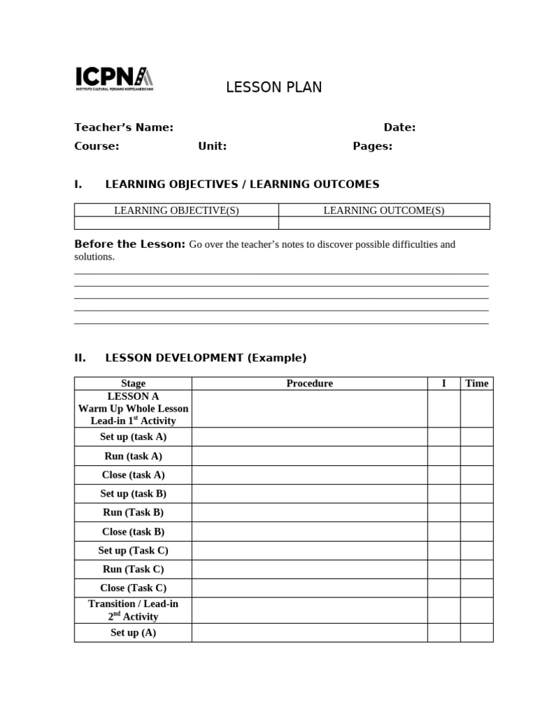 Blank LP Format With Route Map | PDF