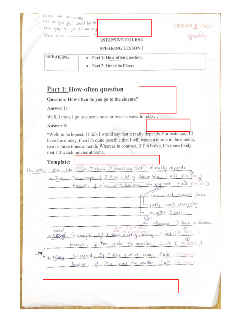 Speaking Lesson 2 | PDF