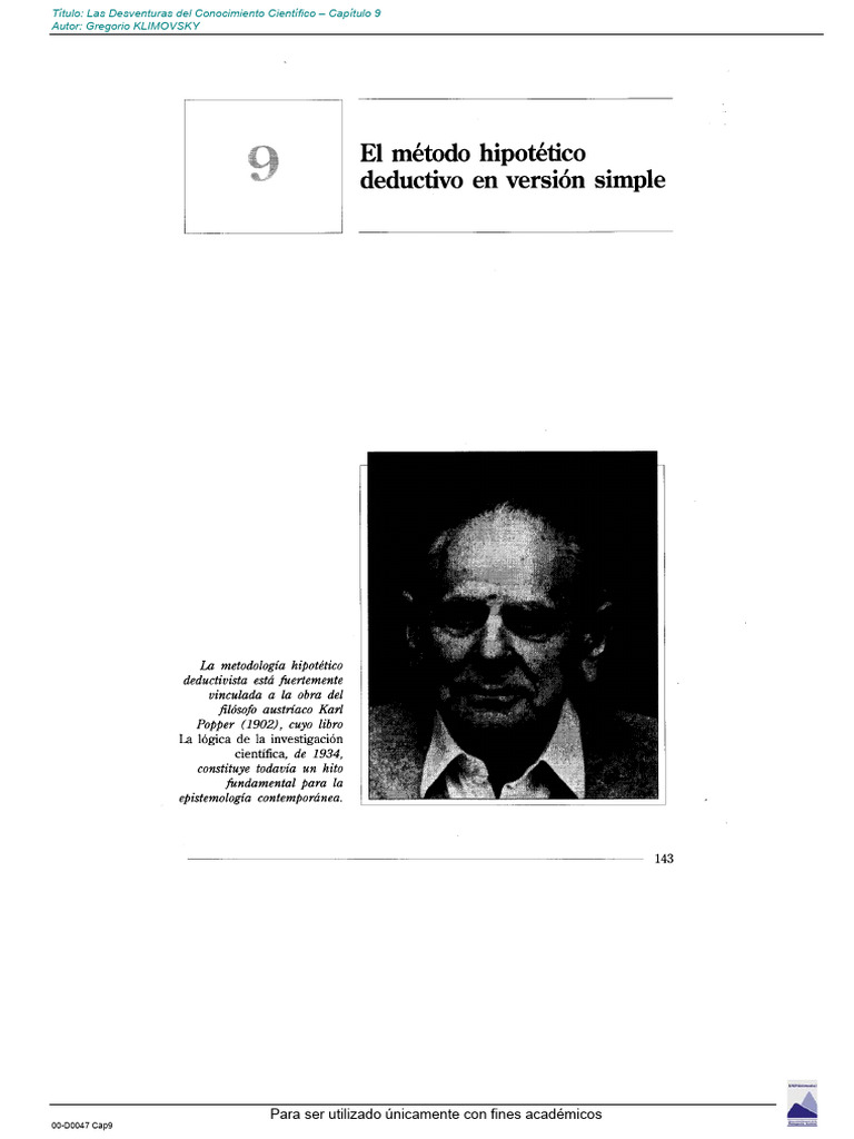 Capitulo 9 Klimovsky | PDF