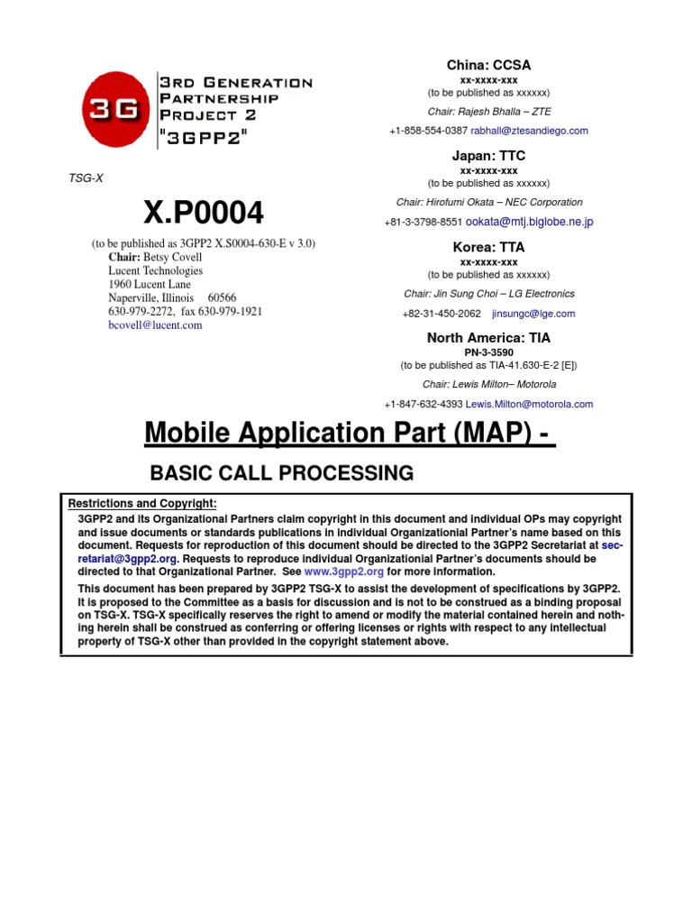 Mobile Application Part (MAP) - : Basic Call Processing | PDF ...