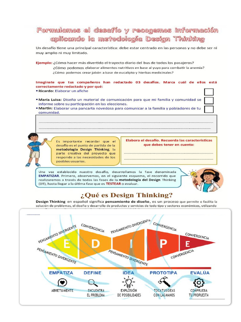 Empatizar Desing Thinking Imprimir | PDF