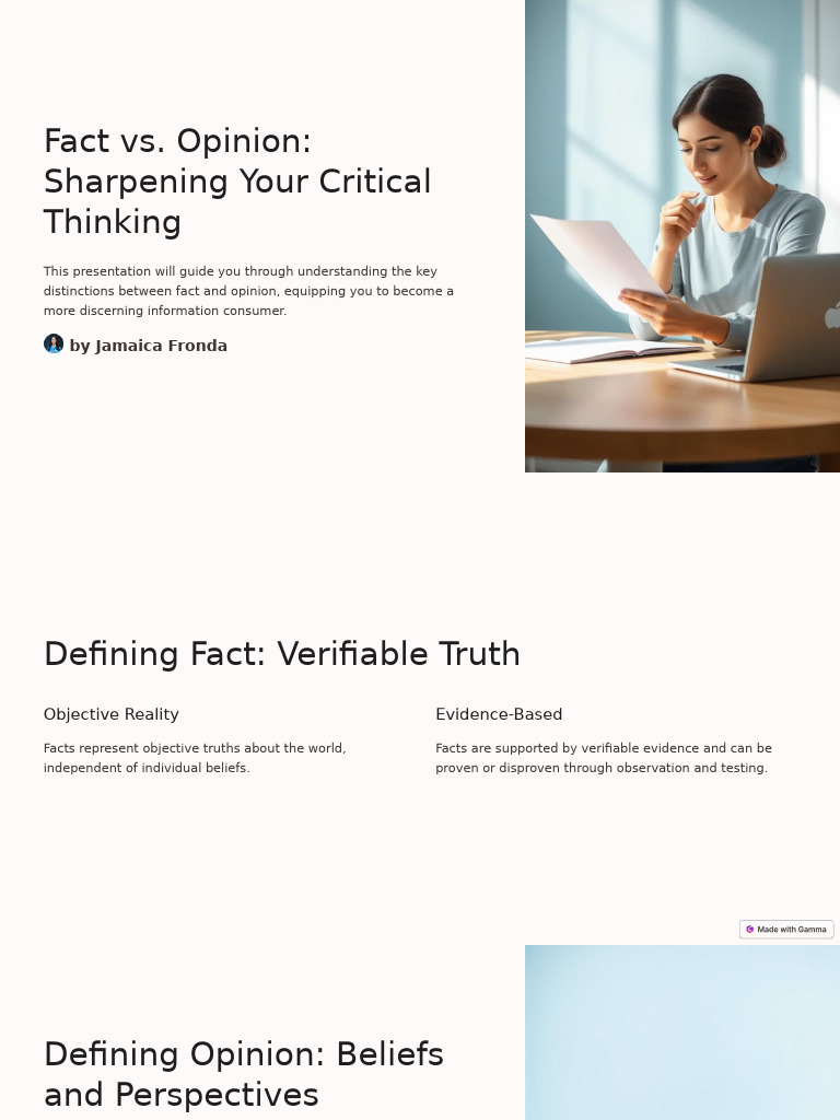 Fact-vs-Opinion-Sharpening-Your-Critical-Thinking | PDF