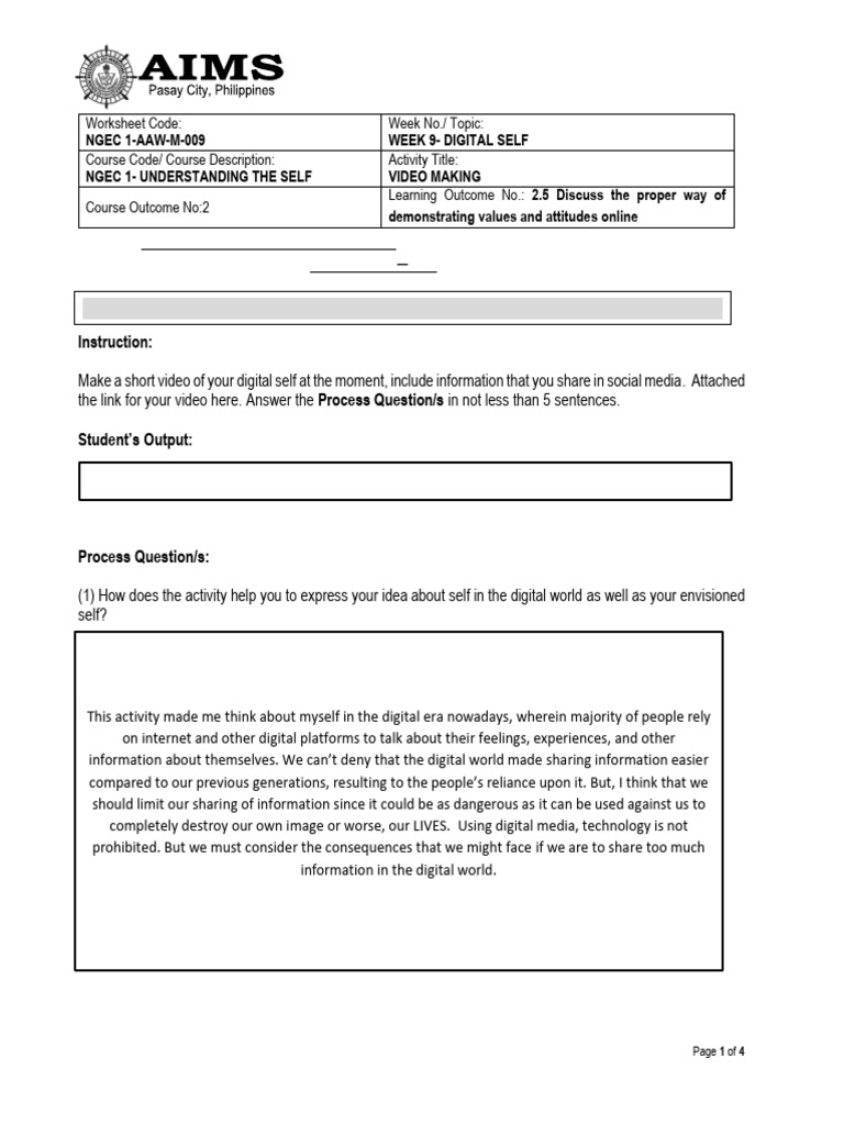 Week 9 Pugeda Digital Self | PDF | Graphics | Cognitive Science