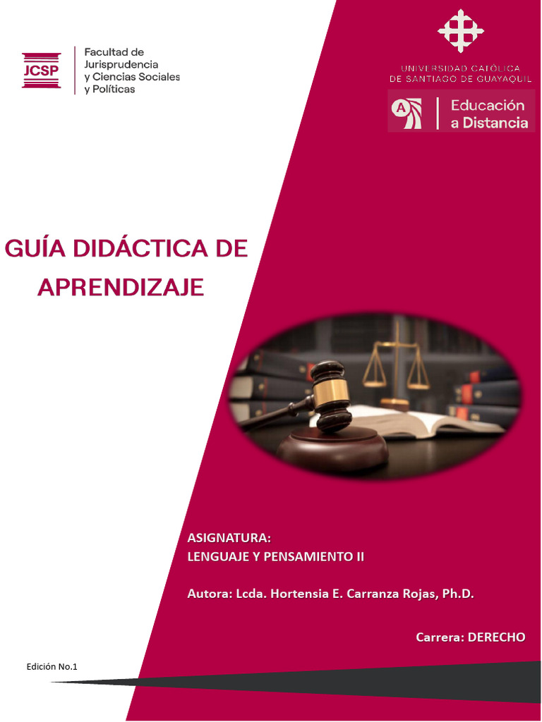 LP2. Guía de Aprendizaje. SED. (1) | PDF | Razonamiento deductivo | Argumento