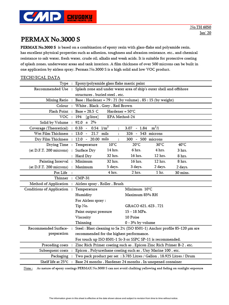 Permax - 3000S Specification | PDF