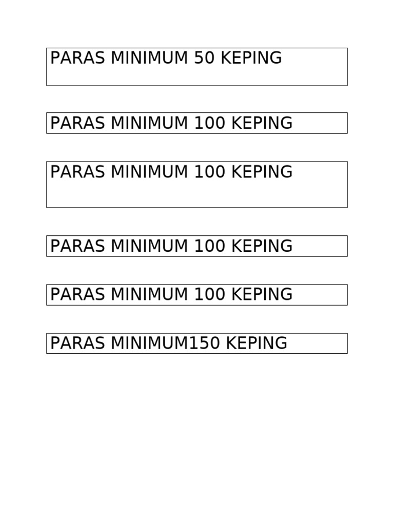 Paras Minimum | PDF