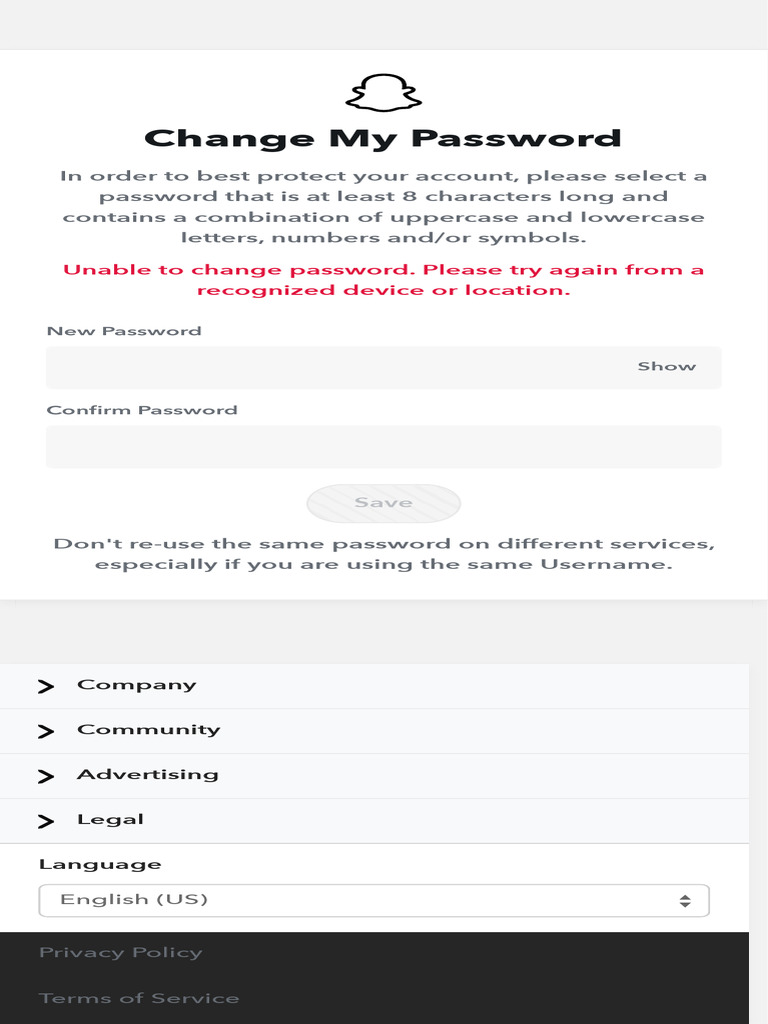 Reset Password - Snapchat | PDF