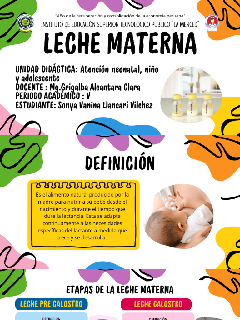 Leche Materna | PDF | Leche | La leche materna