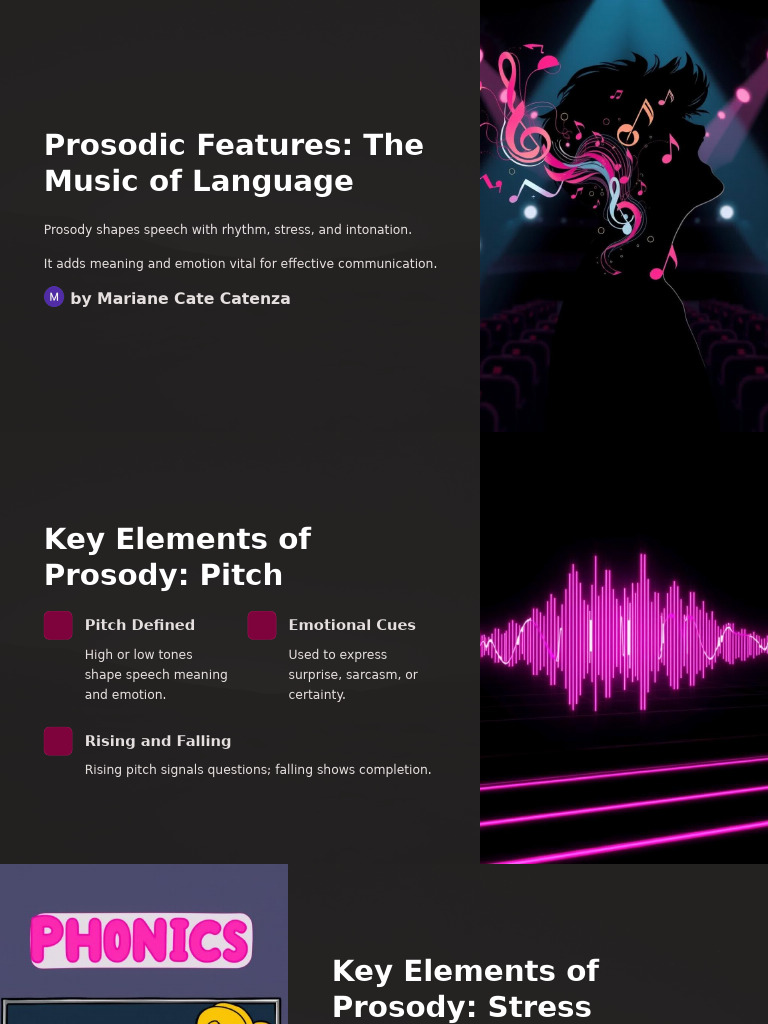 Prosodic Features The Music of Language | PDF | Learning | Human ...