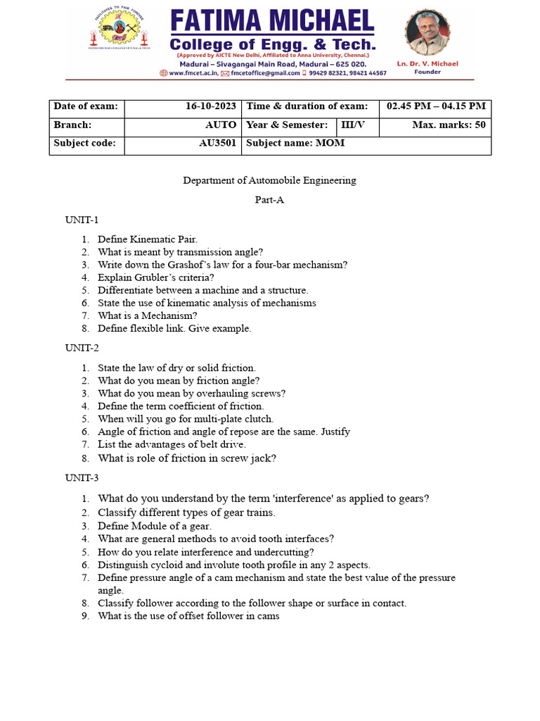 Mom Part A | PDF