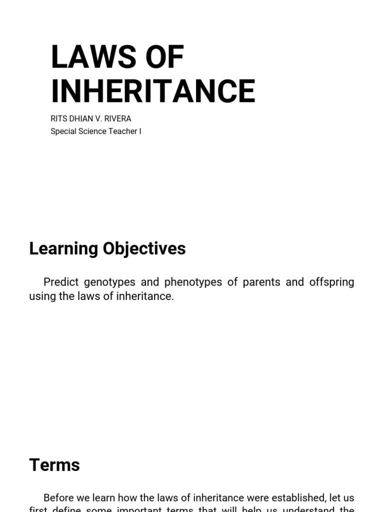 LEC 12 - Laws of Inheritance 2 | PDF | Dominance (Genetics) | Heredity