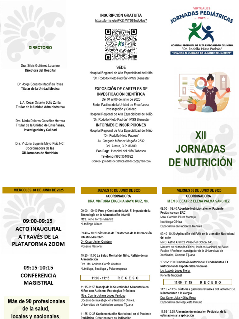 TRIPTICO 2025 NUTRICION Actualizado | PDF | Cuidado de la salud | Medicina