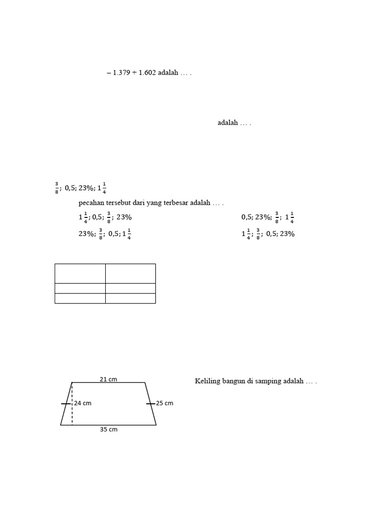 Latihan AASP Matematika | PDF