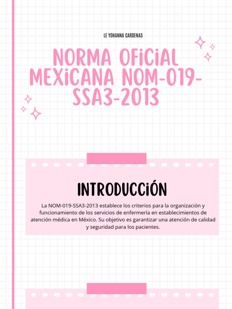 Nom 019 PDF | PDF | Enfermería | Calidad (comercial)