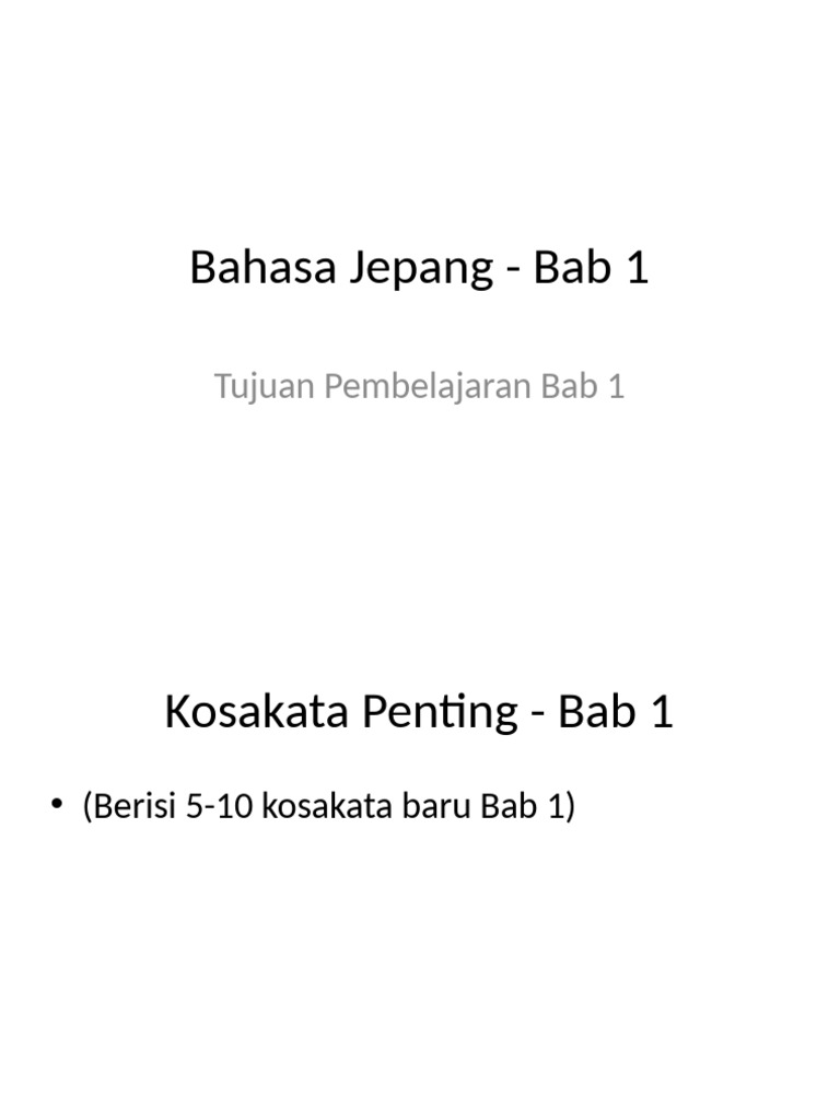 Minna No Nihongo Bab 1-25 With Kanji Dokkai | PDF